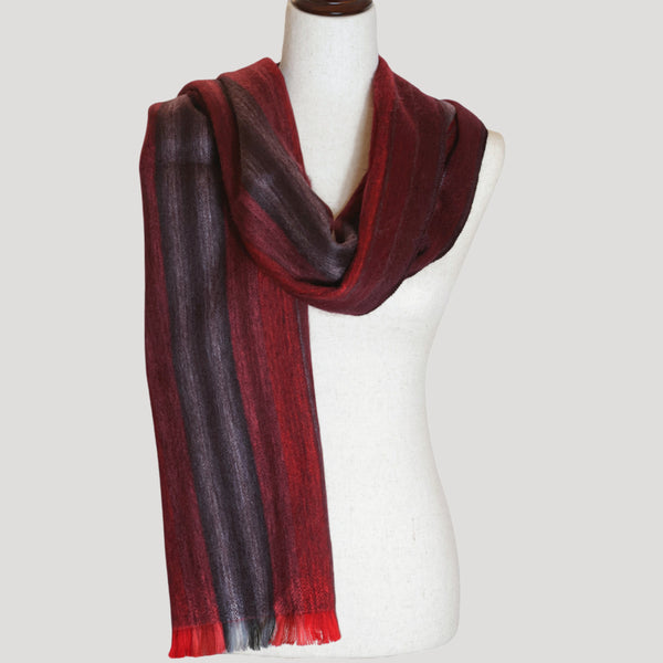Morita - Dark Red Scarf - Latitude Zero Goods